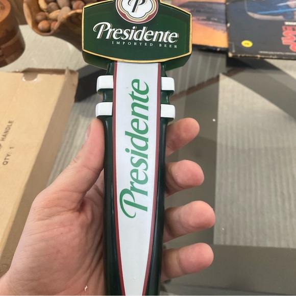 Other | Rare Presidente Imported Beer Green Translucent Logo Beer Tap ...